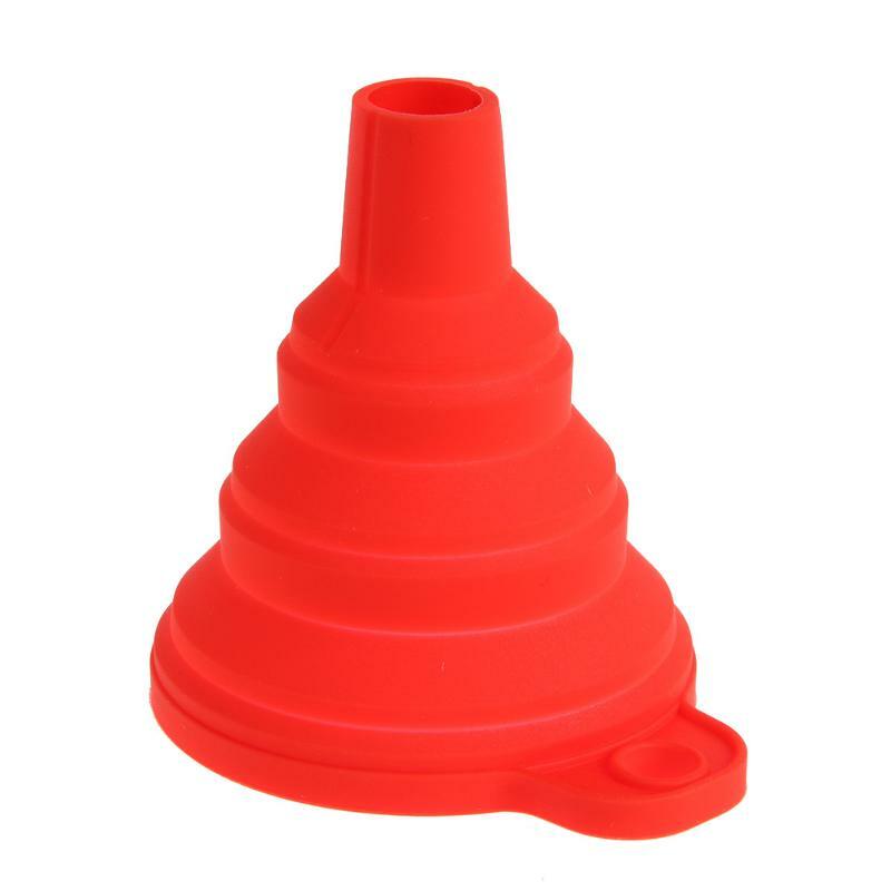 Mini Foldable Funnel Silicone Collapsible Funnel Folding Kitchen ...