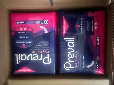 Prevail Daily Pads (Regular)/ 33 Count/ Ultimate Absorbency For Bladder ...