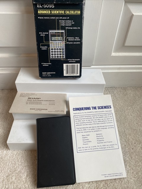 Sharp El-506p Scientific Vintage Calculator With Books Works for sale ...