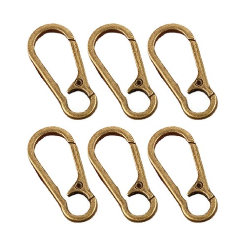 6 Pieces Carabiner Clips for Keys Durable Small Key Clips for Belt Loop ...