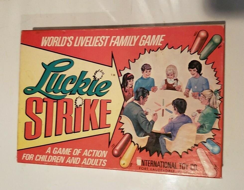 Vintage 1972 - LUCKIE STRIKE- World's Liveliest Family Game ...