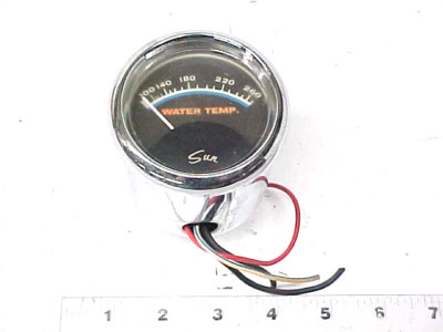SUN Blueline Blue Line Water Temp Gauge Vintage Muscle Car Temperature ...