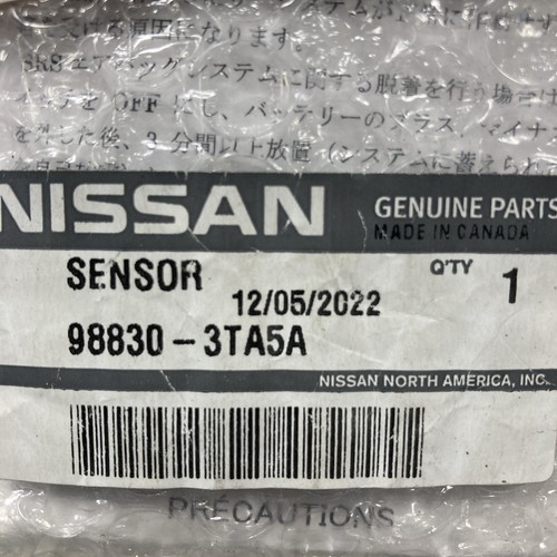 OEM NEW 2013-21 Nissan Altima Maxima SRS Side Sensor 98830-3TA5A-98830 ...