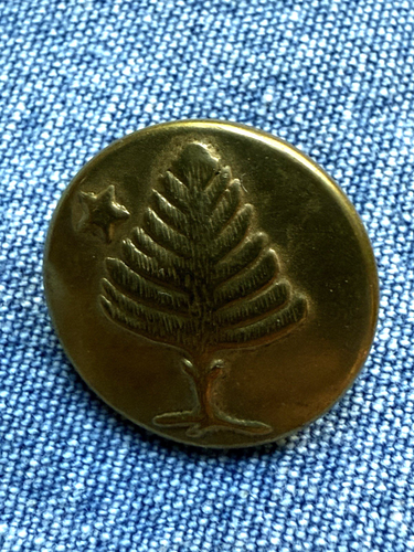 PINE TREE OVERALL BUTTON Wobble Shank small 3/4” - | eBay