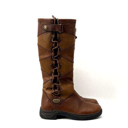 Dublin Pinnacle Boots II Womens 7.5 Brown Leather Lace Buckle Regular ...
