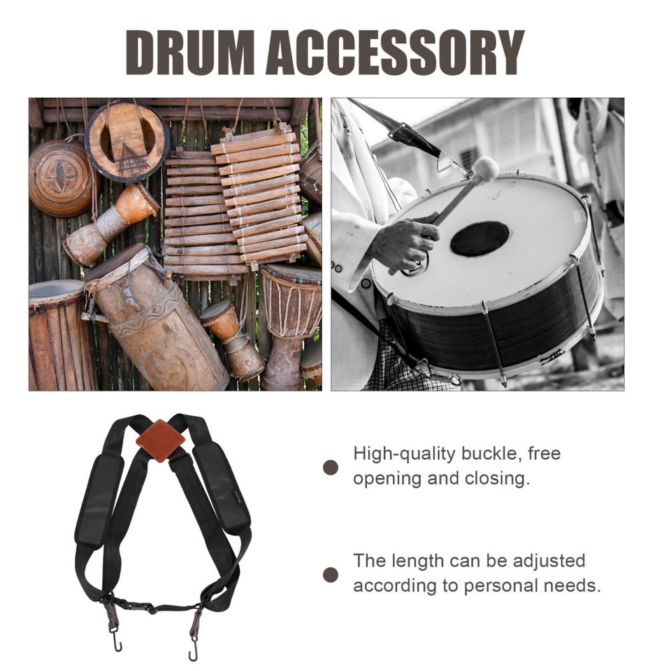 African Drum Quick-install Strap Double Shoulder of Instrument ...