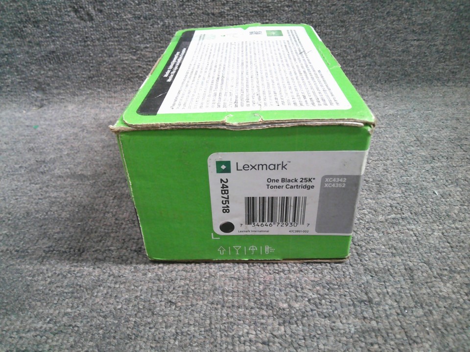 24B7518 New Genuine Lexmark 25k Black Toner Cartridge XC4342 XC4352 series | eBay