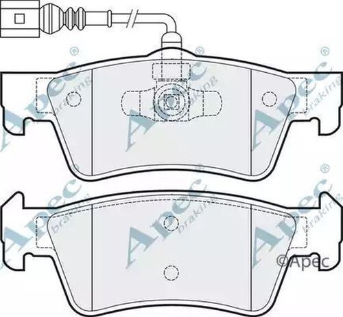 Apec Rear Brake Pads Set EO Quality Replacement With Wear Indicator ...