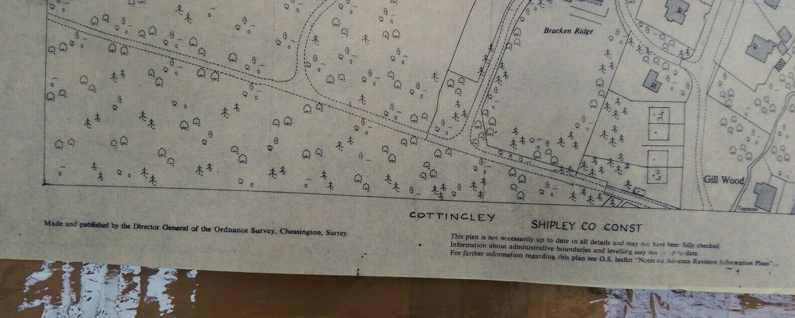 Ordnance Survey Map: Cottingley/Bingley, Plan SE 1337 NW, 1965 | eBay UK