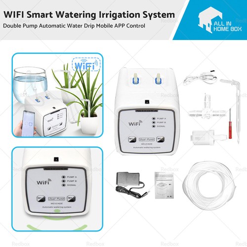 WiFi Control Watering System Double Pump Automatic Water Drip Mobile ...