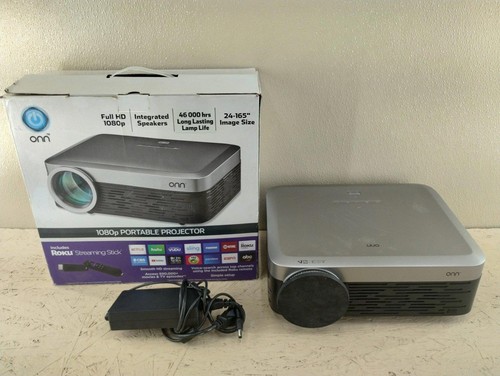 Onn ONA19AV901 HDMI Projector in Box No Roku Stick Tested Works FREE ...