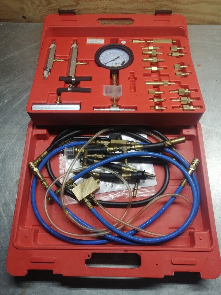 Pittsburgh Automotive Master Fuel Injection Pressure Test Kit - With ...
