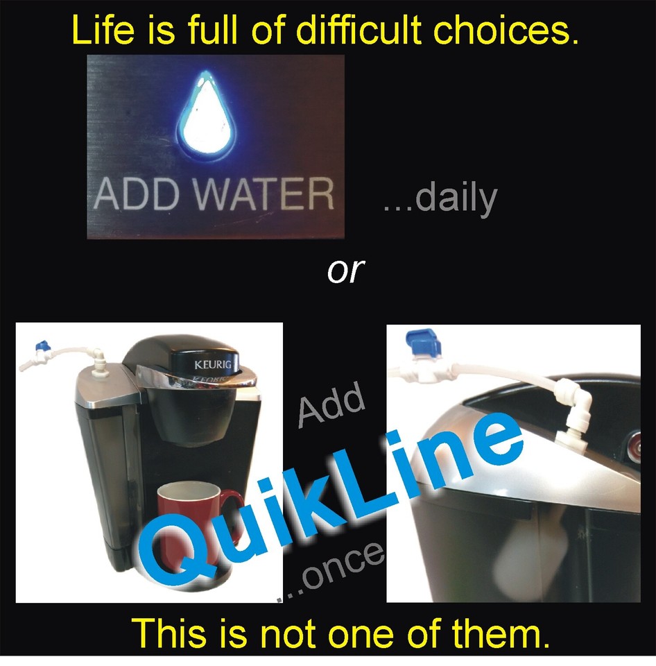 Auto-Fill Kit for Keurig (& others) Coffee Maker for 1/4" or 3/8" water ...