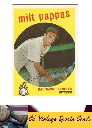 1959 Topps #391 Milt Pappas | eBay