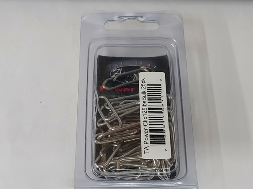 1 Bulk Pack Tactical Anglers Power Clips 125# Test 25 Pieces FREE ...