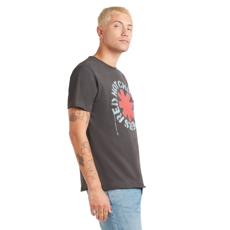 Amplified Unisex Adult Red Hot Chili Peppers Logo T-Shirt GD1643 | eBay UK