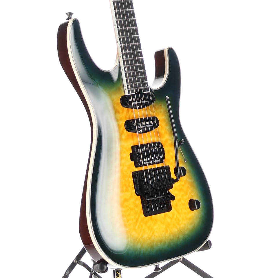 Jackson Jackson Pro Plus Soloist SLA3Q Guitar Amber Blue Burst Used ...