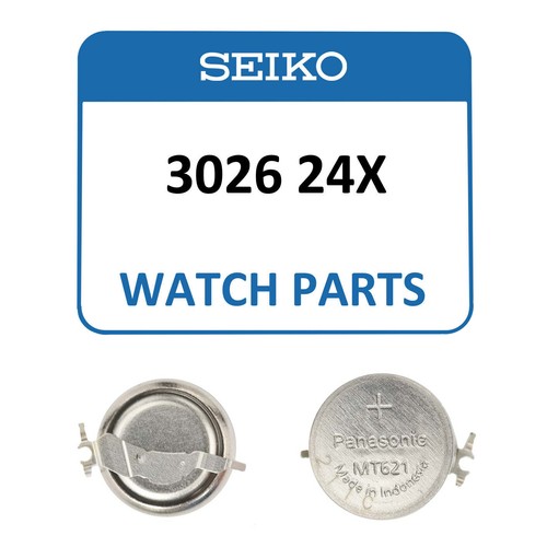 Genuine Seiko Kinetic Watch Capacitor 3026 24X Rechargeable Battery ...