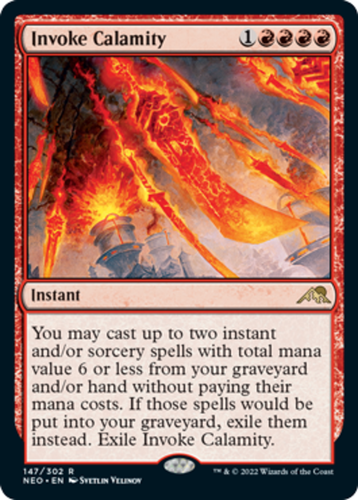 Invoke Calamity X4 (Kamigawa: Neon Dynasty (2022)) MTG (NM) *CCGHouse ...