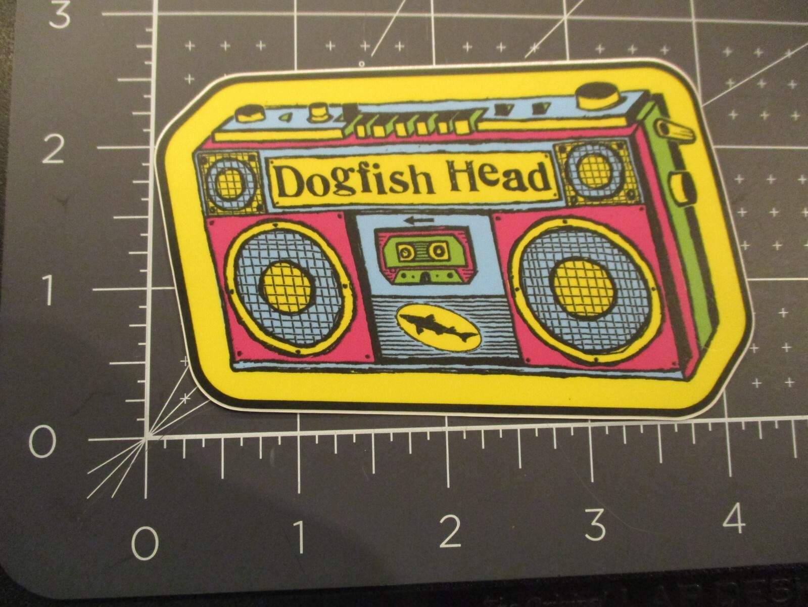 DOGFISH HEAD dog fish yellow jukebox STICKER decal craft beer brewing ...