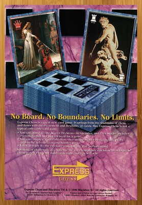 1996 Express Chess Card Game Vintage Print Ad/Poster Authentic CCG TCG ...