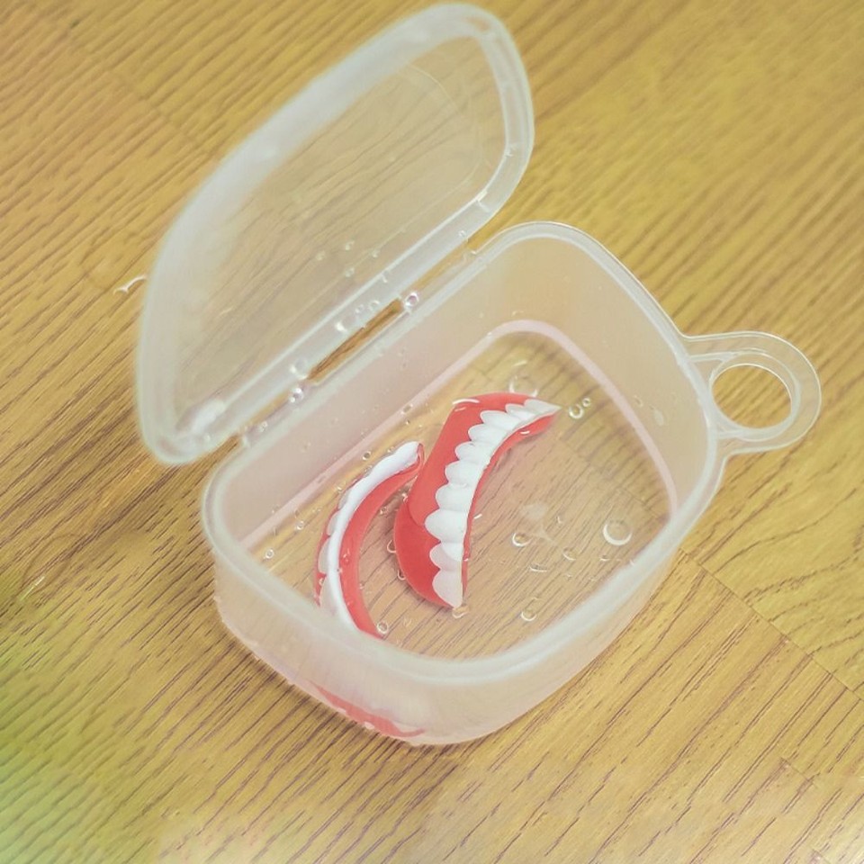Container Artificial Tooth Boxes Transparent Cleaning Teeth Cases | eBay