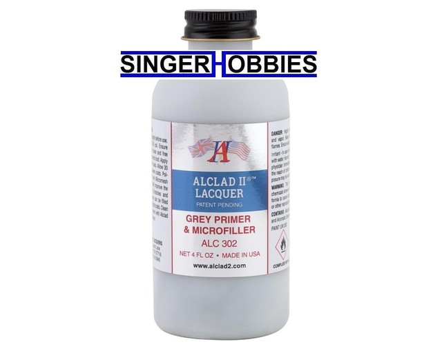 Alclad II Lacquer Grey Primer & Microfiller 4oz ALC302 for sale online ...