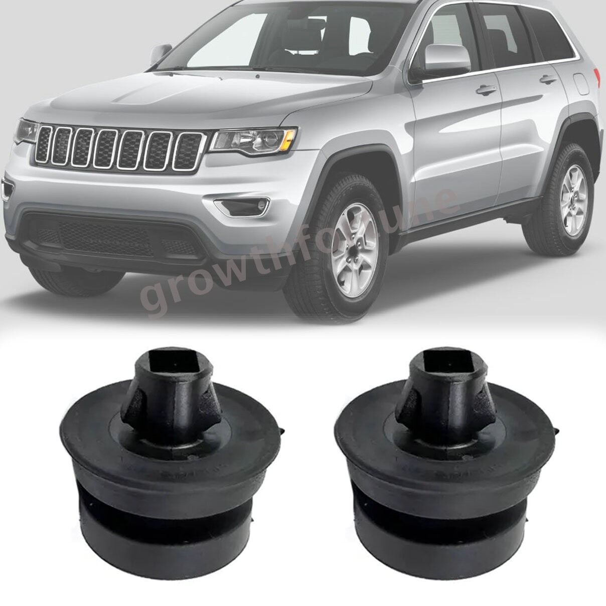 2Pcs Front Rear Door Bumper Rubber Buffer For 2014-2022 Jeep Cherokee ...