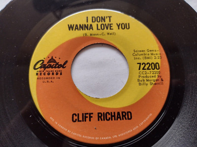 CANADA!!! Ex CLIFF RICHARD Look In My Eyes Maria / I Don't 1965 CAPITOL ...