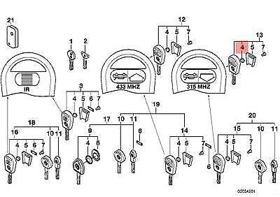 Genuine BMW E34 E36 E38 E39 E46 E52 E53 Ignition Key Battery OEM ...
