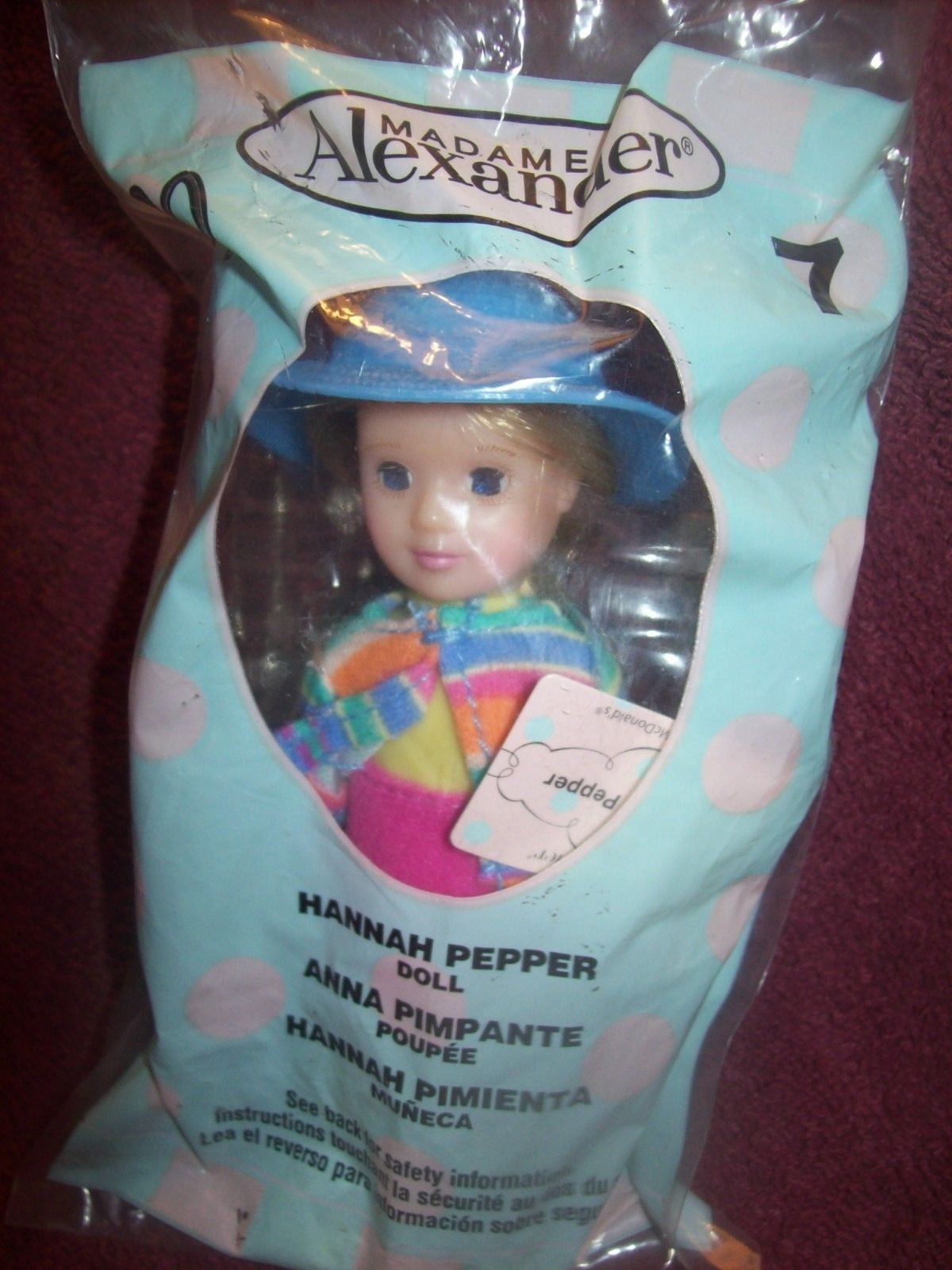 McDonald's Madame Alexander HANNAH PEPPER Girl Doll - HAPPY MEAL TOY ...