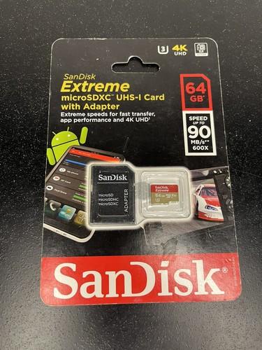 Sandisk Extreme Micro SDXC UHS-1 Card With Adapter 64 GB 90 MB | eBay