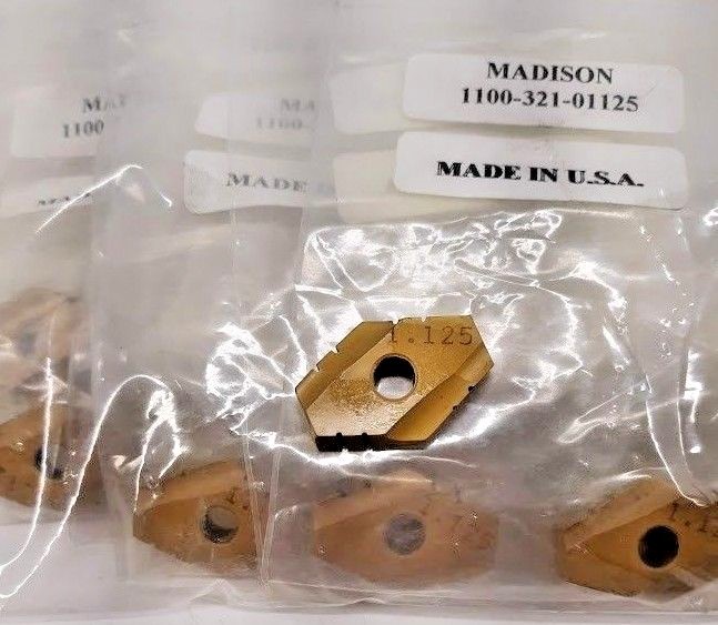 Madison Cutting Tool Insert Duodex Spade Drill 1.125” T15 HSS CVD COAT ...