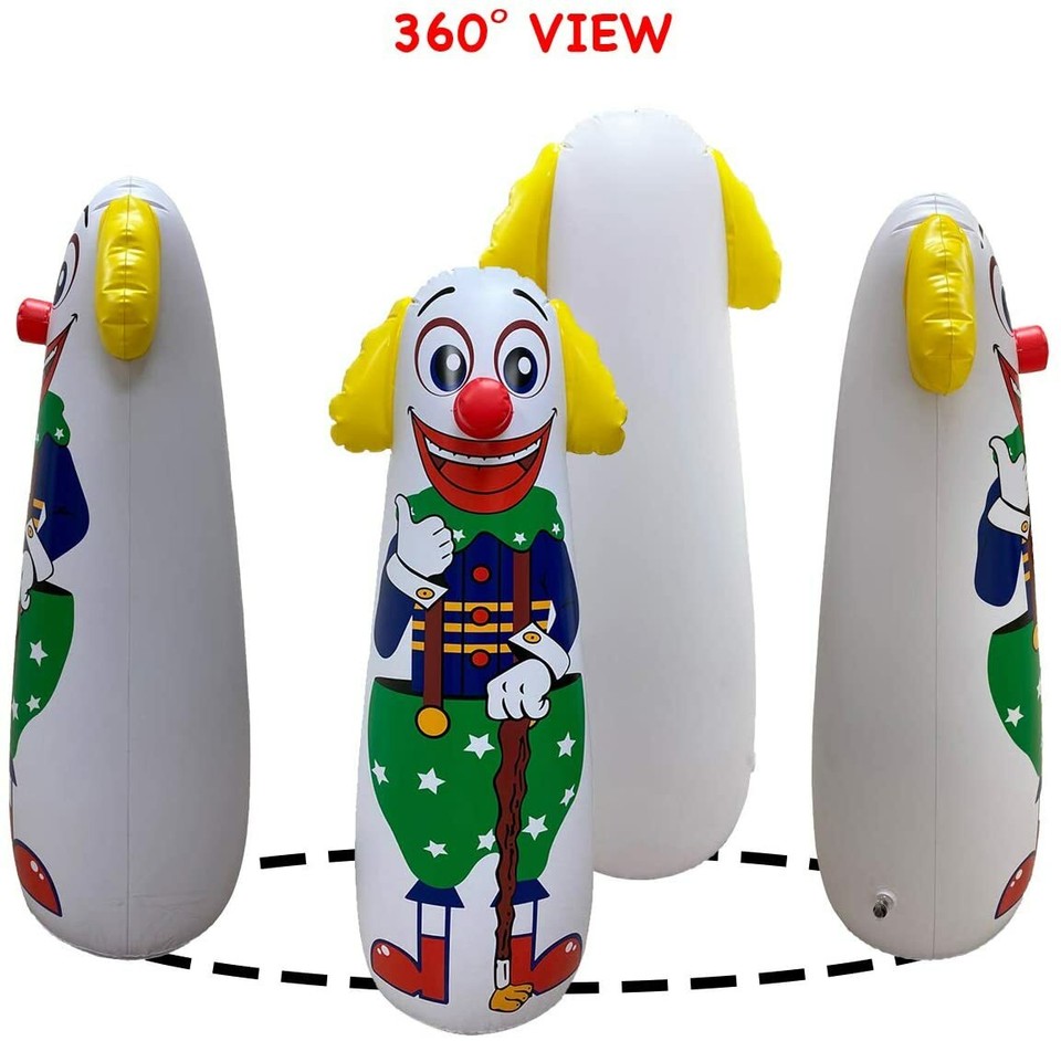 Jet Creations Inflatable Clown Punching Bag Figure 42 inch Party Toy | eBay