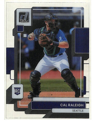 2022 Panini Chronicles Cal Raleigh Clearly Donruss rookie RC card ...