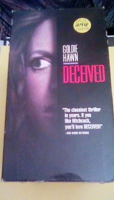 Deceived (1992) VHS rare psychological thriller mystery Goldie Hawn ...