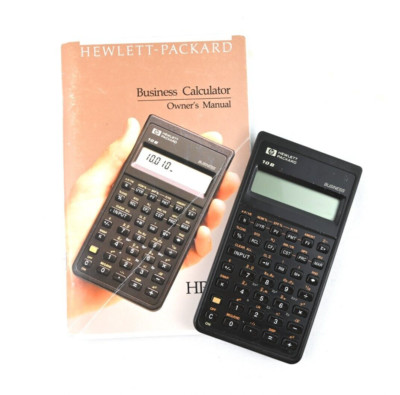 Vintage VTG Hewlett Packard HP 10B Business Financial Calculator W ...