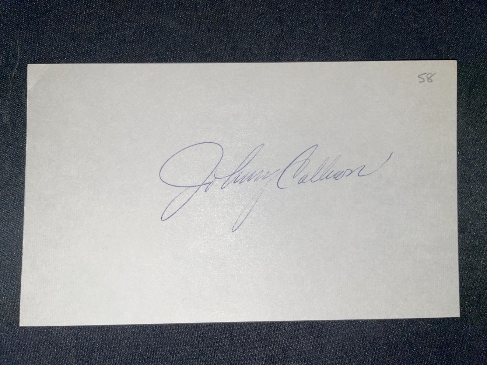 1960s PHILLIES: Johnny Callison, SIGNED 3x5 (BSJ), Died 2006 | eBay