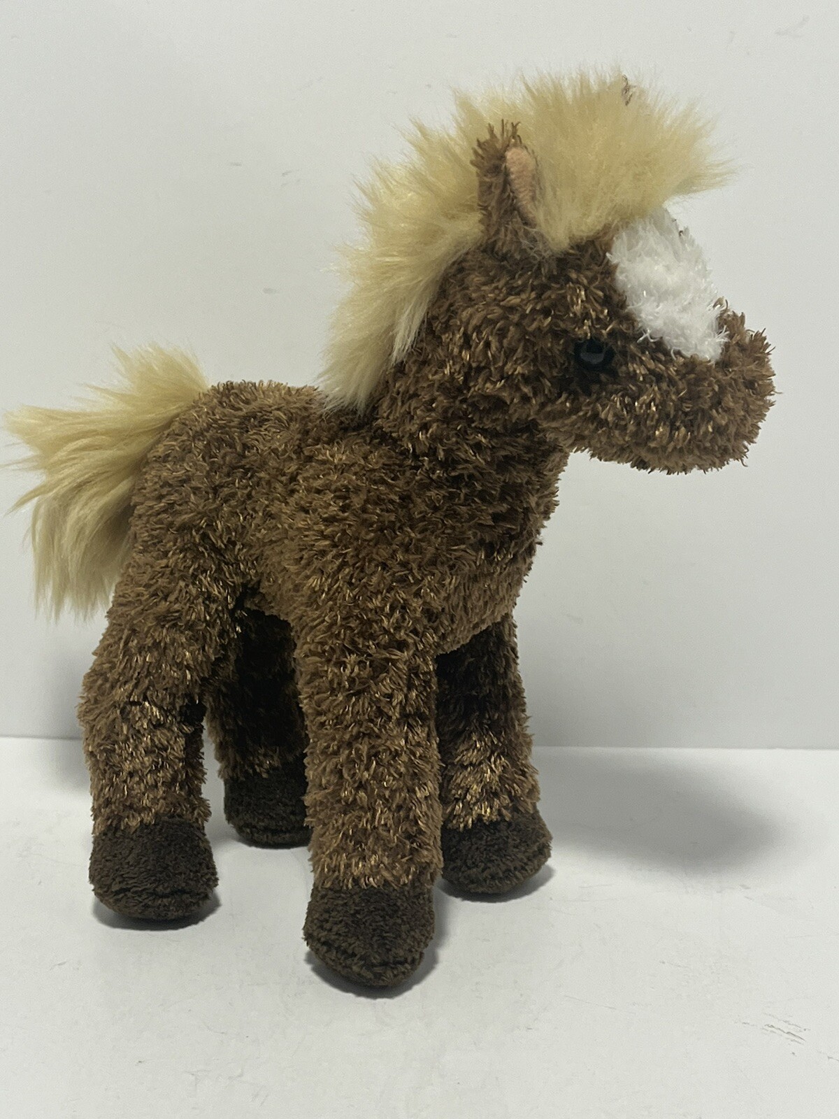 Douglas Cuddle Toy Pony 8" Plush Brown Horse/Pony Tan Mane Farm Soft ...