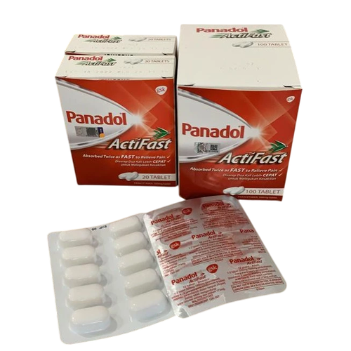 PANADOL Actifast Paracetamol Fast Pain Relief 500mg -100 tablet ...