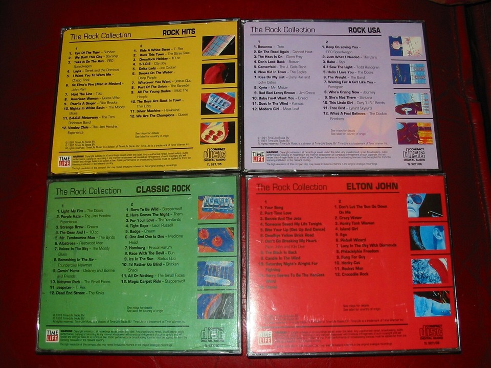 Time Life The ROCK COLLECTION First 24 of series 2CD set 70s & 80s pop ...