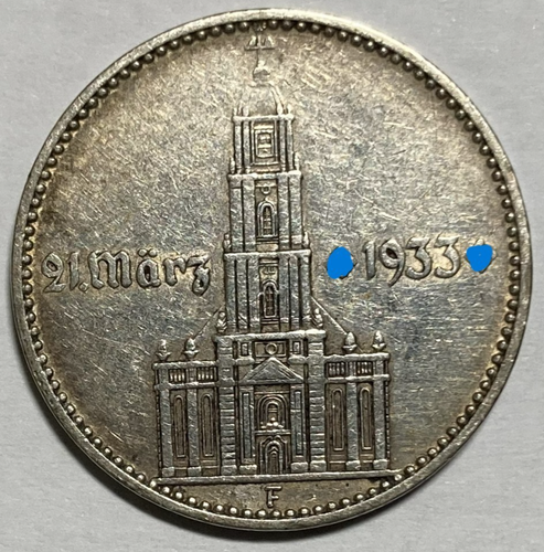 2 Reichsmark 1934 F Deutsches Reich Garnisonskirche 21. März 1933 | eBay.de