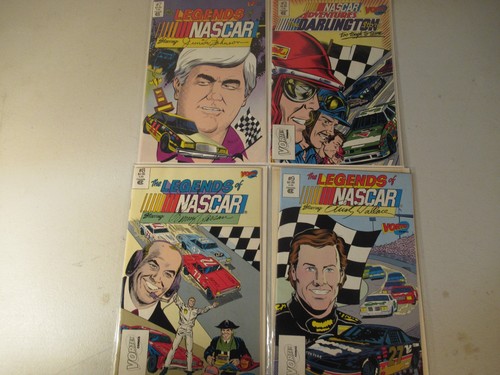 NASCAR Comic Books Legends Vortex Comics Lot of 4 Darlington Rusty Junior Benny | eBay