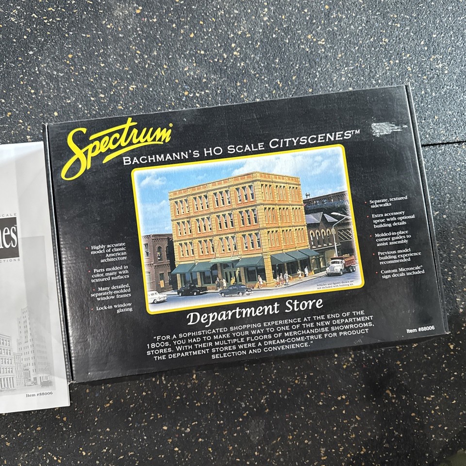 Bachmann 88006 Spectrum Department Dept Store CityScenes Building Kit ...