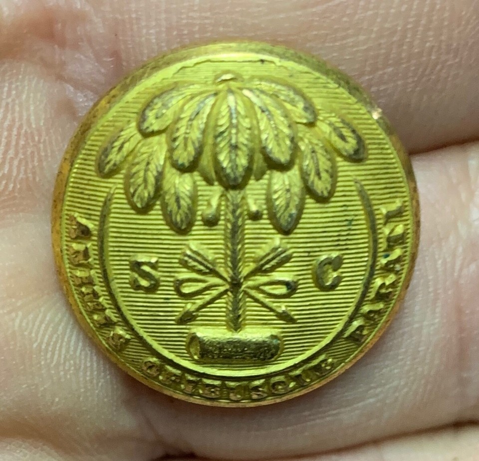 South Carolina Militia Civil War Coat Button | eBay