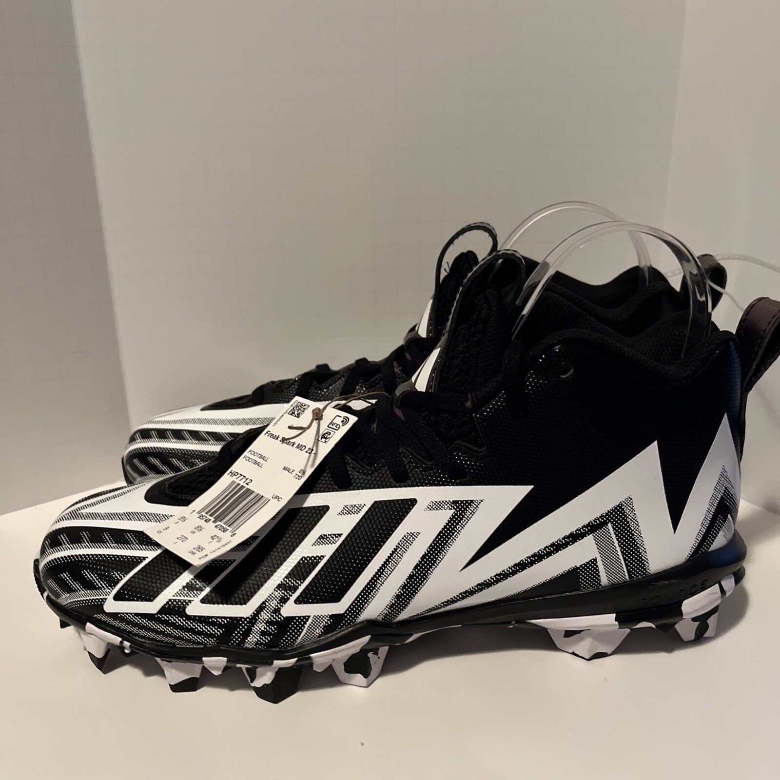 Adidas Freak Spark 23 Football Cleats Shoes Mens 9 White/Black Molded ...