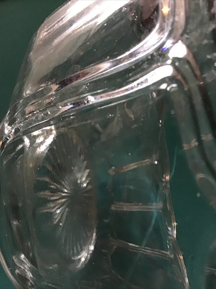 Clear Glass Berry Salad Sauce Bowl EAPG Scalloped 12 Panel 9 Inch ...