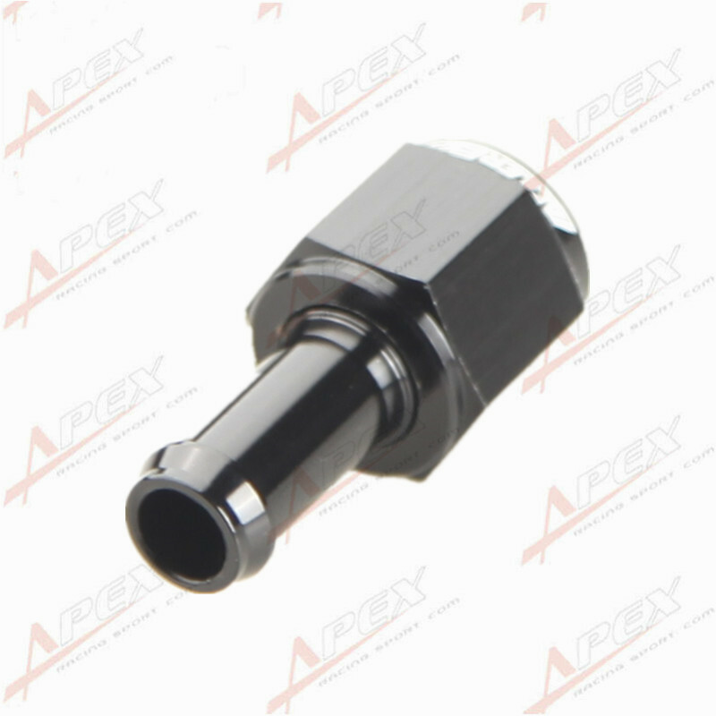 AN6 AN8 Female To 5/16" 3/8" 1/2" Straight Hose Barb Adapter Aluminum ...