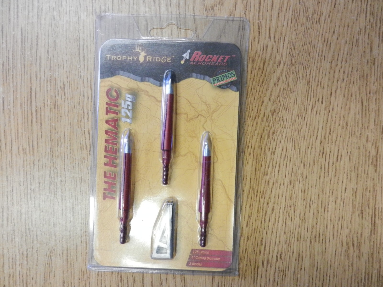 NIP Trophy Ridge Rocket Aeroheads 125 Grain Broad Heads 1" Cutting Edge ...
