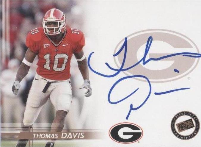 2005 Press Pass - Autographs Thomas Davis Bronze (AU, RC) for sale ...